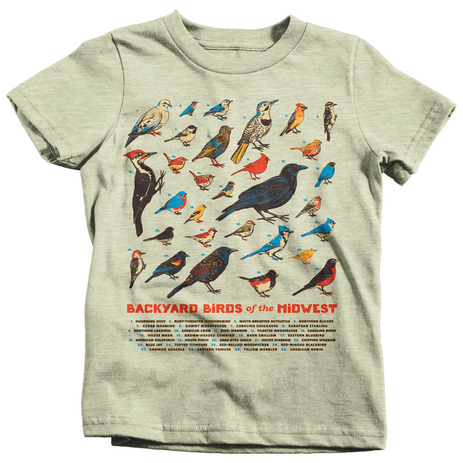 Backyard Birds of the Midwest Tee – United State of Indiana