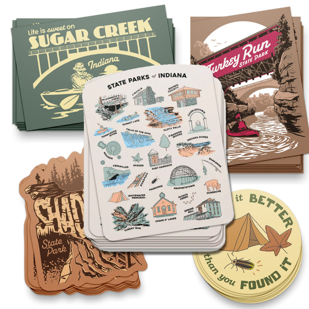 Indiana State Parks Sticker Pack – United State of Indiana