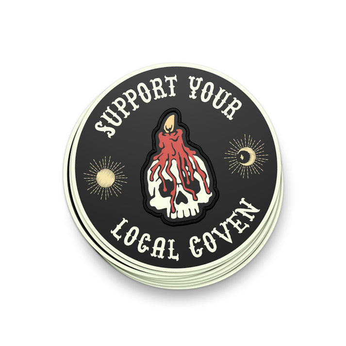 Support Your Local Coven Biker Sticker – United State of Indiana
