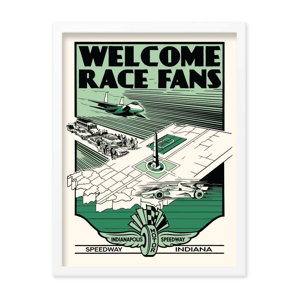 Welcome Race Fans Poster – United State of Indiana