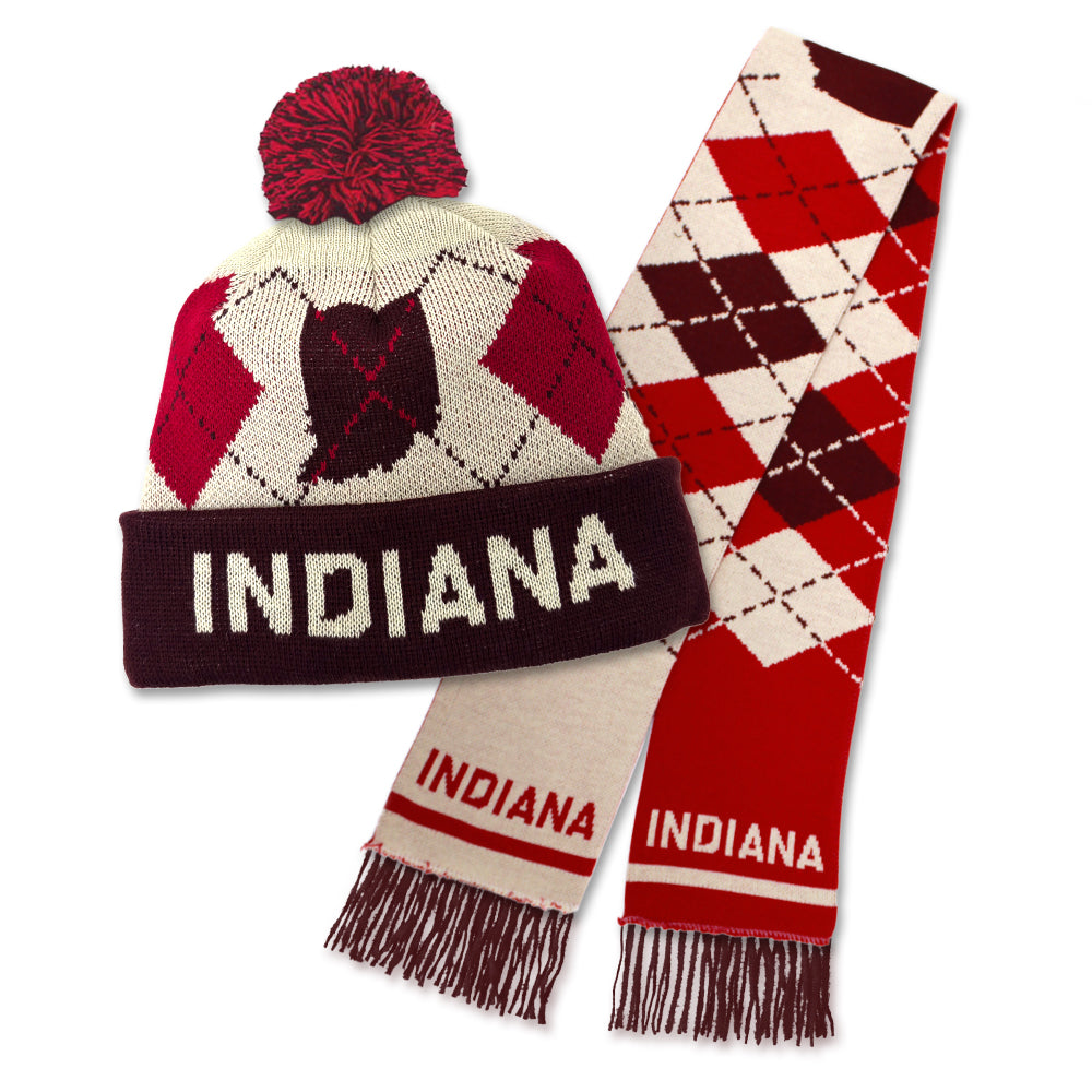 IN Indiana Scarf + Beanie Set – United State of Indiana